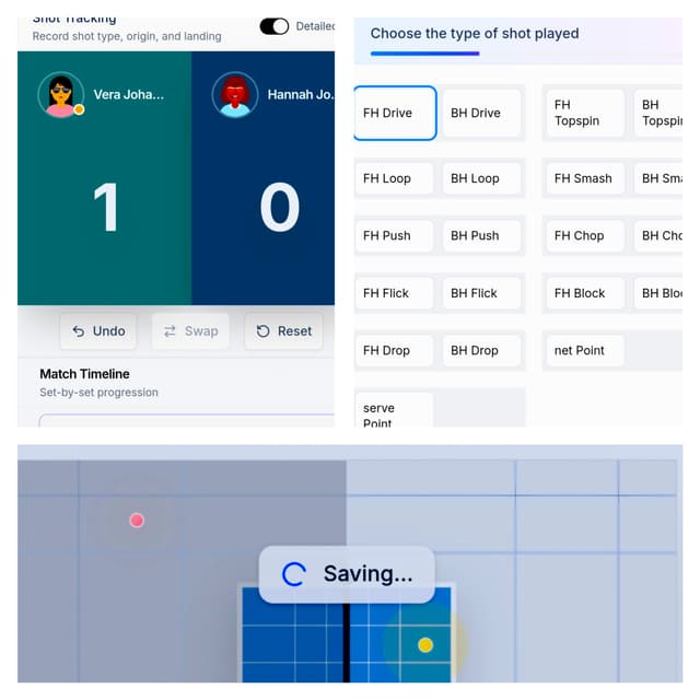 Table Tennis Scorer - Live Match Scoring & Analytics